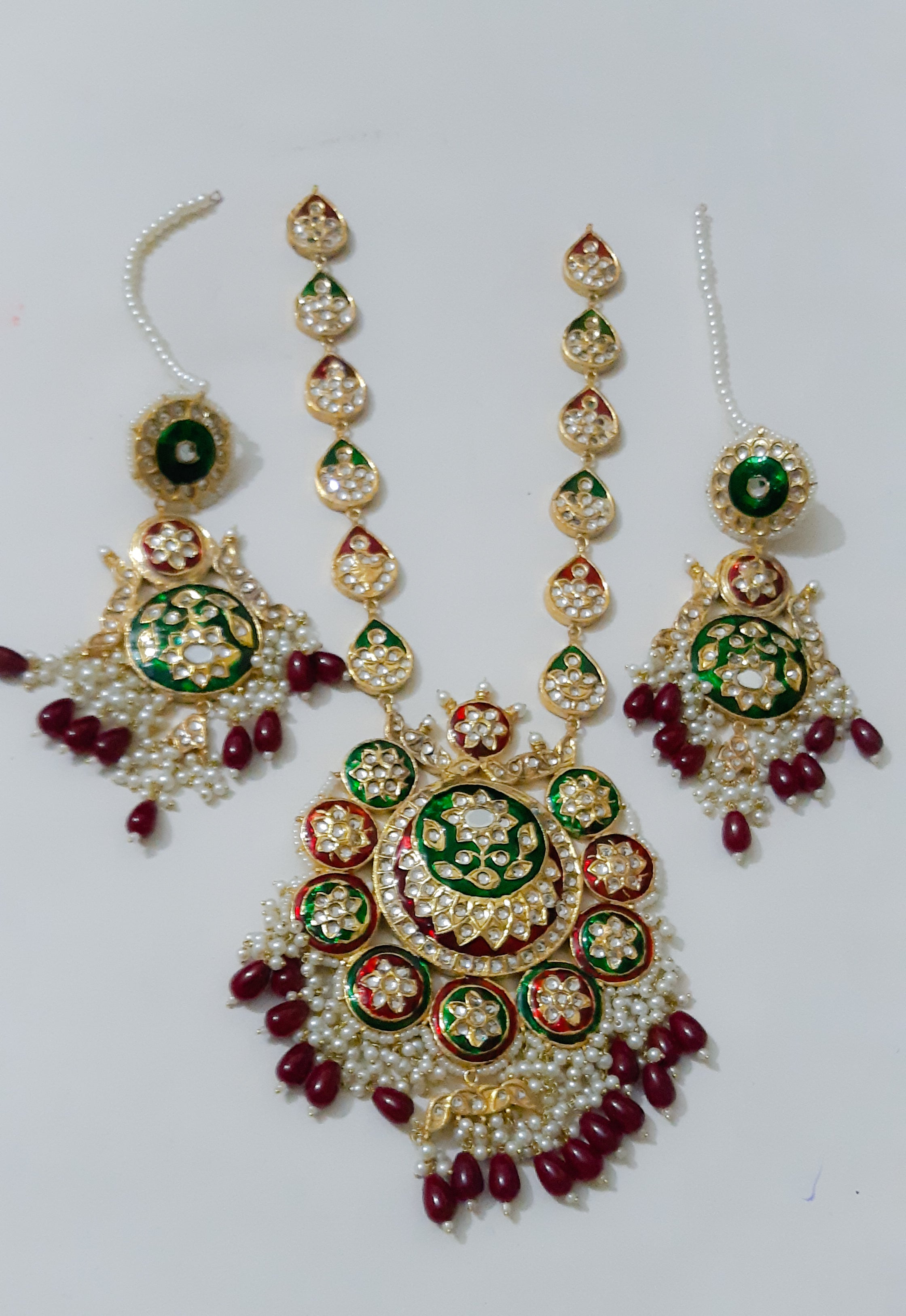 Gold Plated Kundan Mala Set