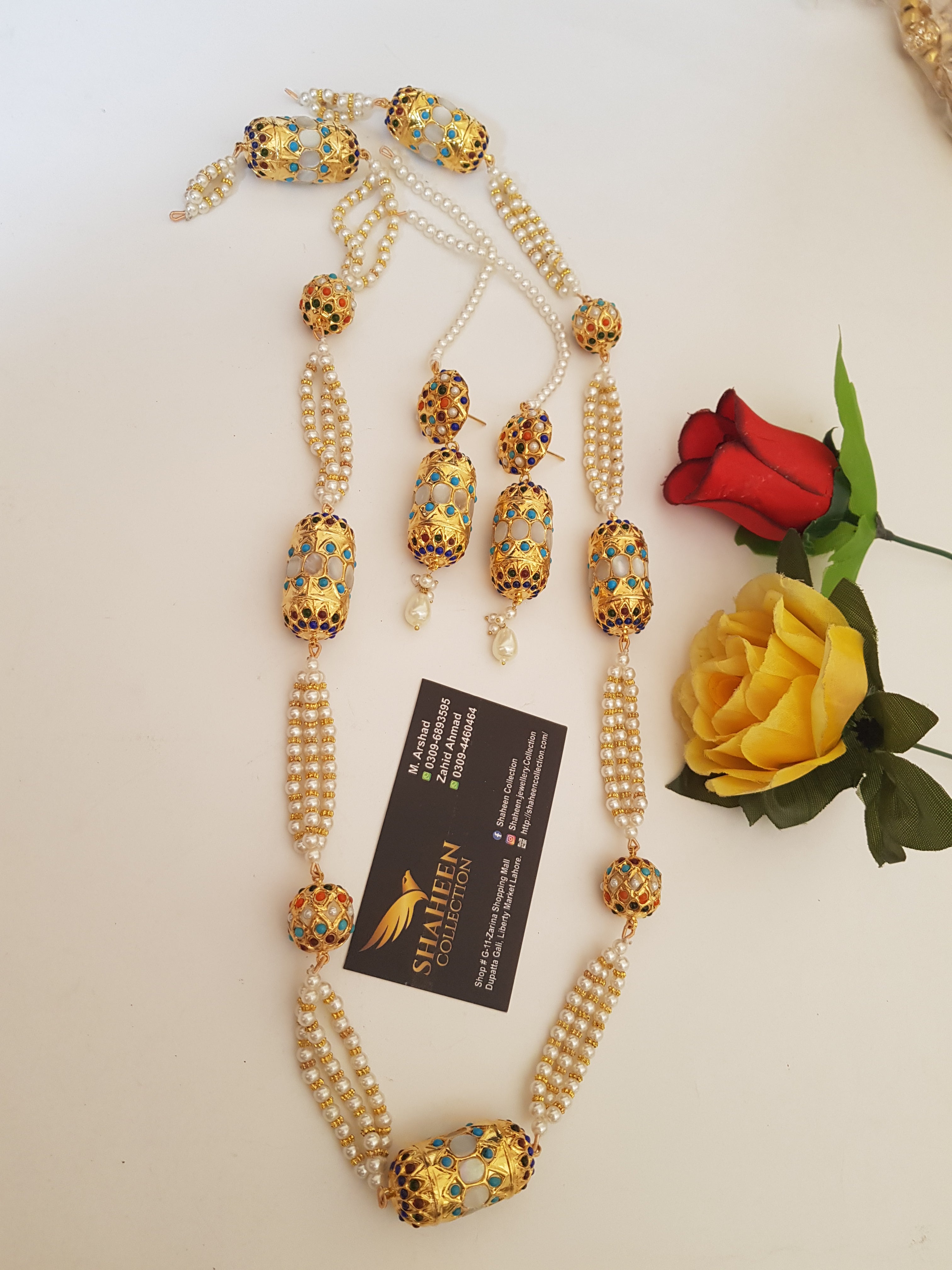 Gold Plated Kundan Mala Set