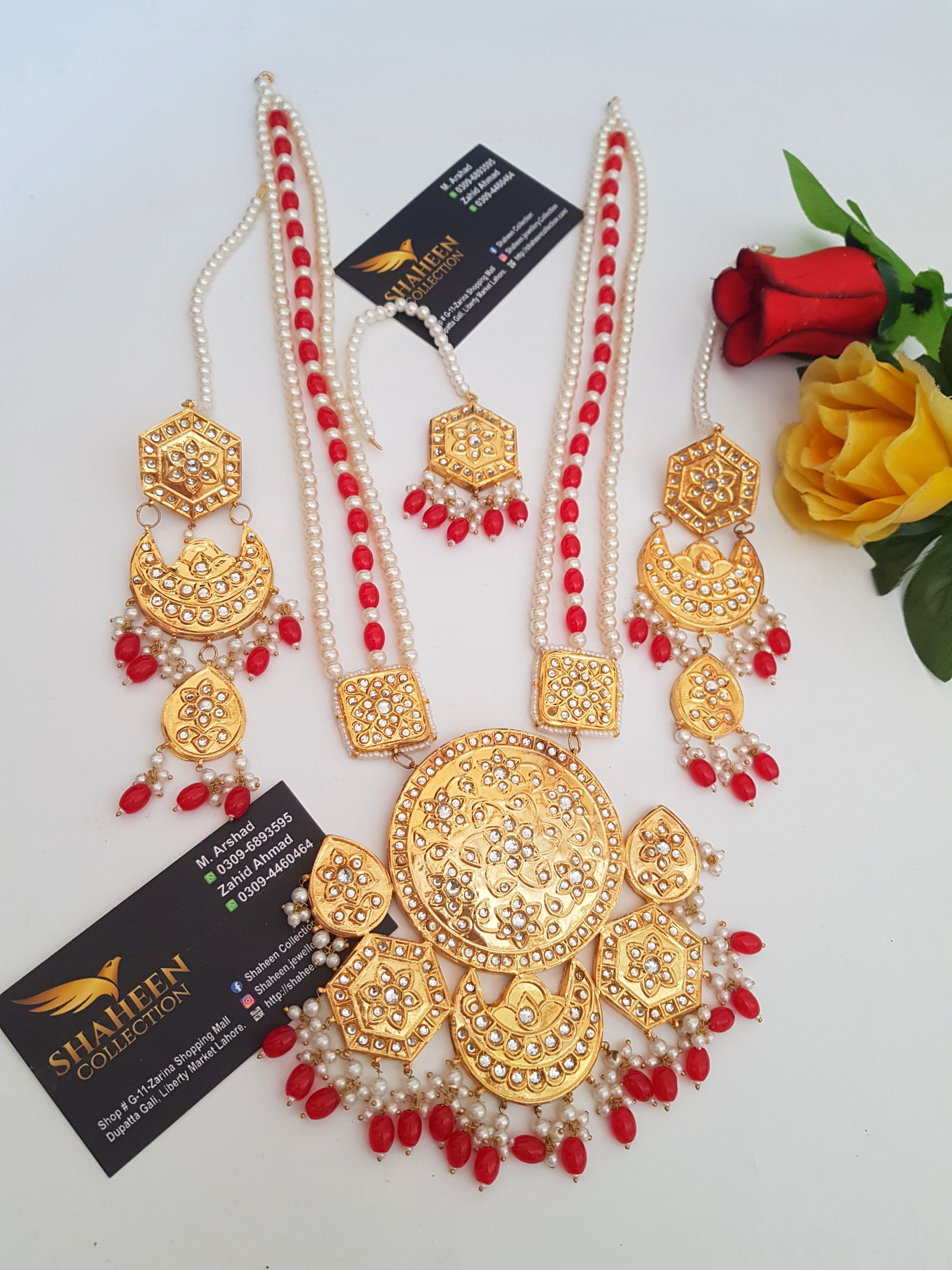 Gold Plated Kundan Mala Set
